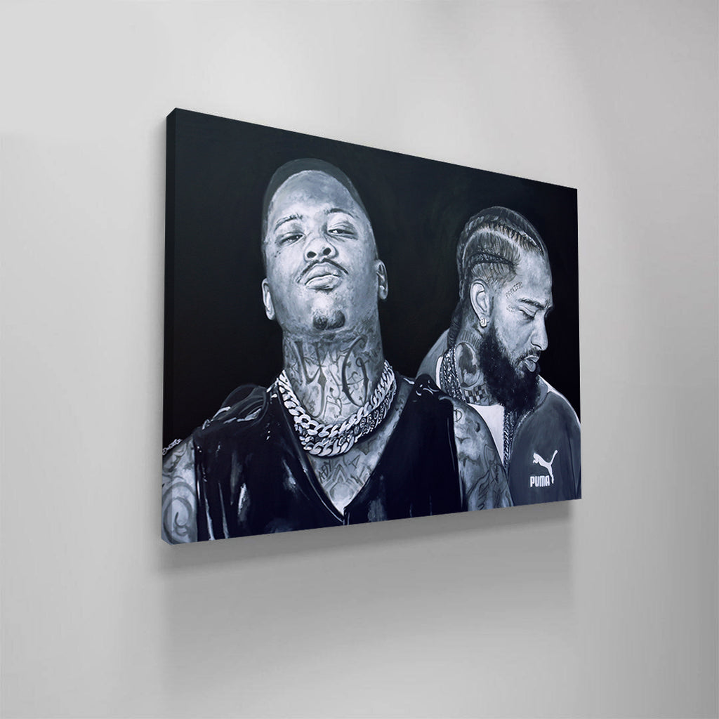 YG & Nipsey Canvas – Danielle's Artwork