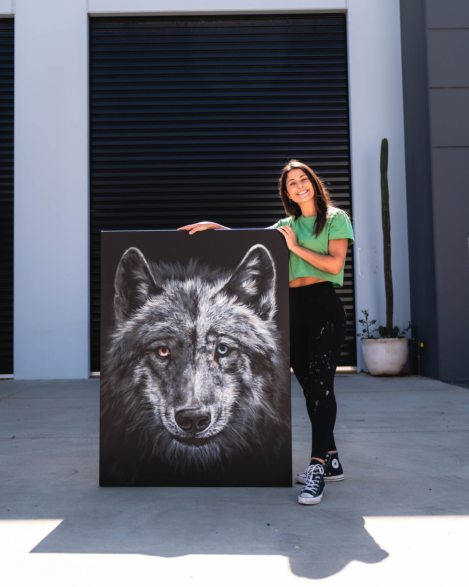 Wolf Canvas – Danielle's Artwork
